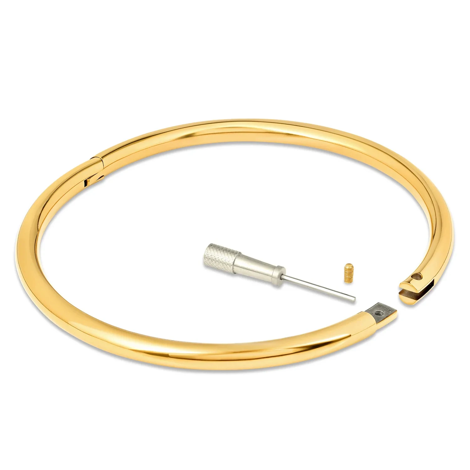 2023 New Design 6mm Locking Eternity Collar Polished Stainless Steel 24 ...