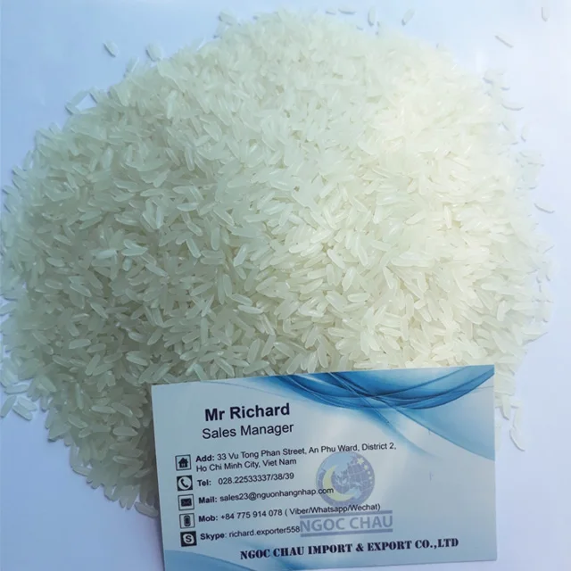 Vietnam Jasmine Rice Long Grain White Rice 5% Broken Low Price Good ...