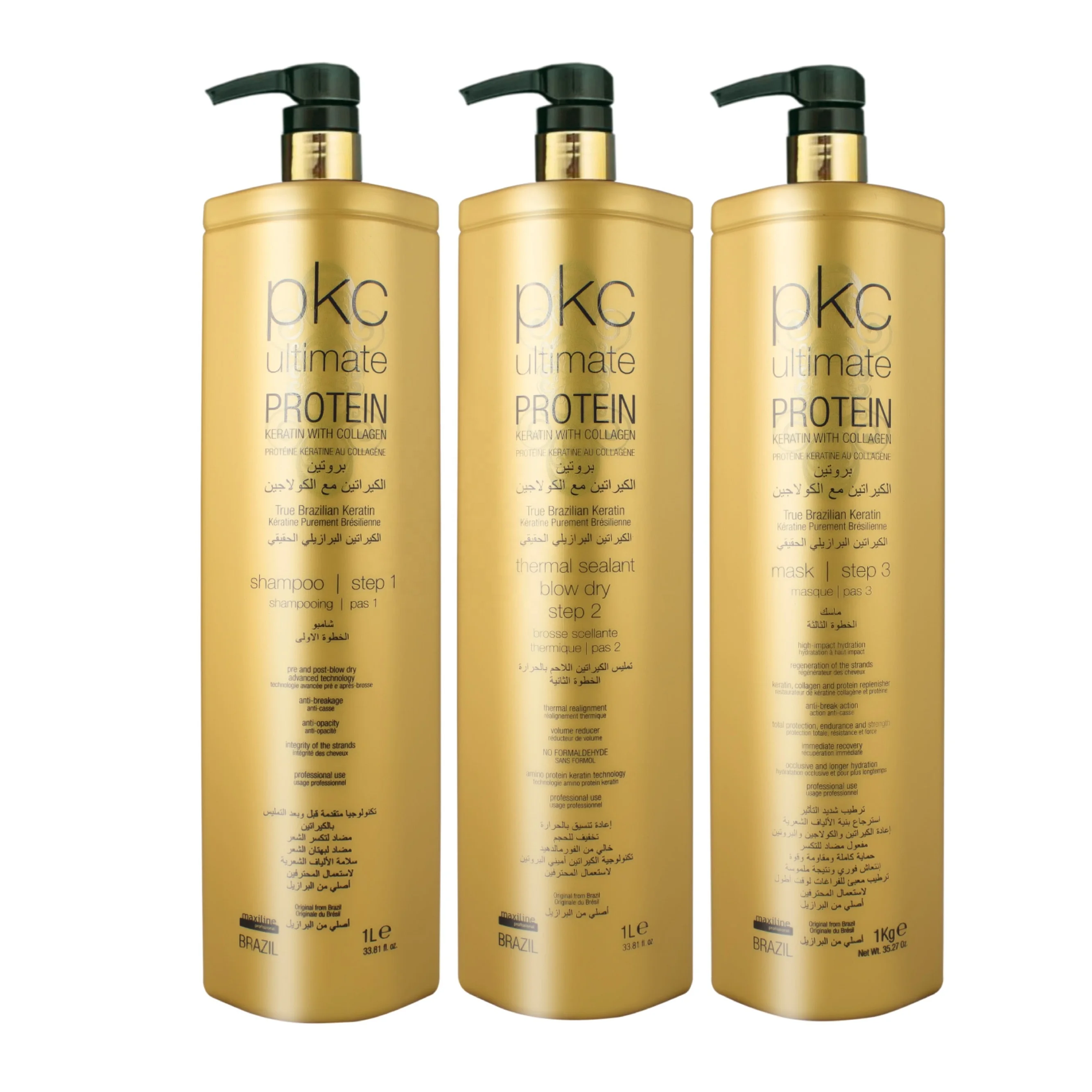 Maxiline Professional Pkc Ultimate Protein Thermal Sealant Brazilian ...
