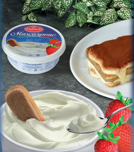 Italian High Quality Mascarpone Cheese 500g for Tiramisu