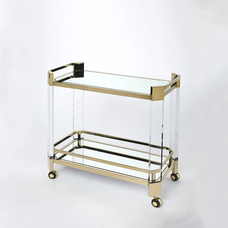 Modern Luxury Design Bar Trolley High Quality Stainless Steel Acrylic ...