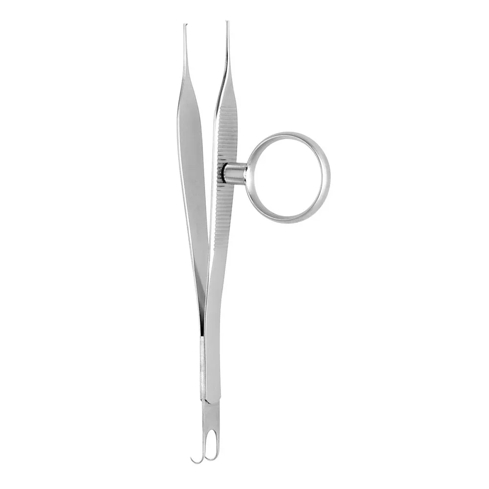 Double Hook Tissue Forceps Swivel Thumb Two Prongs 4 Inch Surgical ...