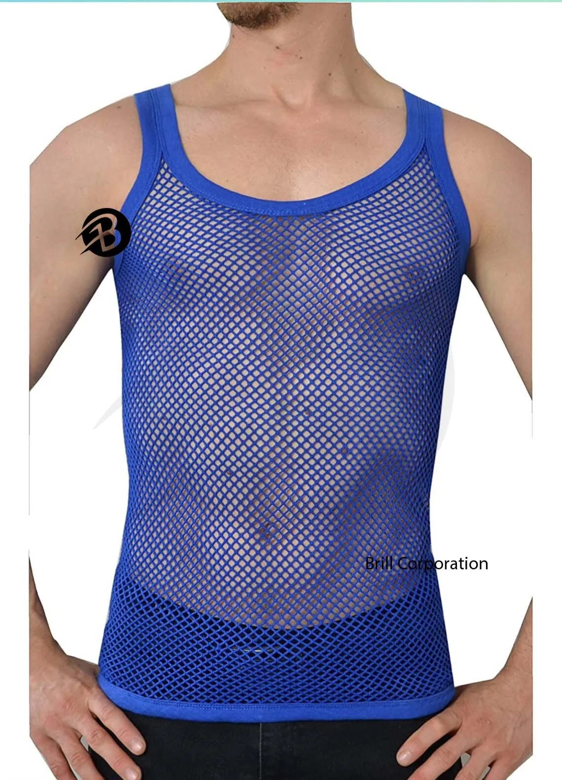 Men Mesh Fishnet Sleeveless Tank Top \ Wholesale Jogging Fitness Mesh ...