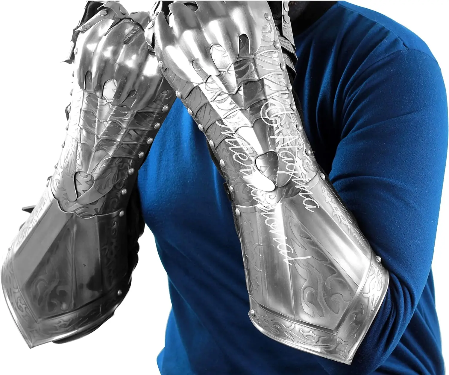 Medieval Crusaders Gauntlets - Handcrafted Steel Armor Gloves