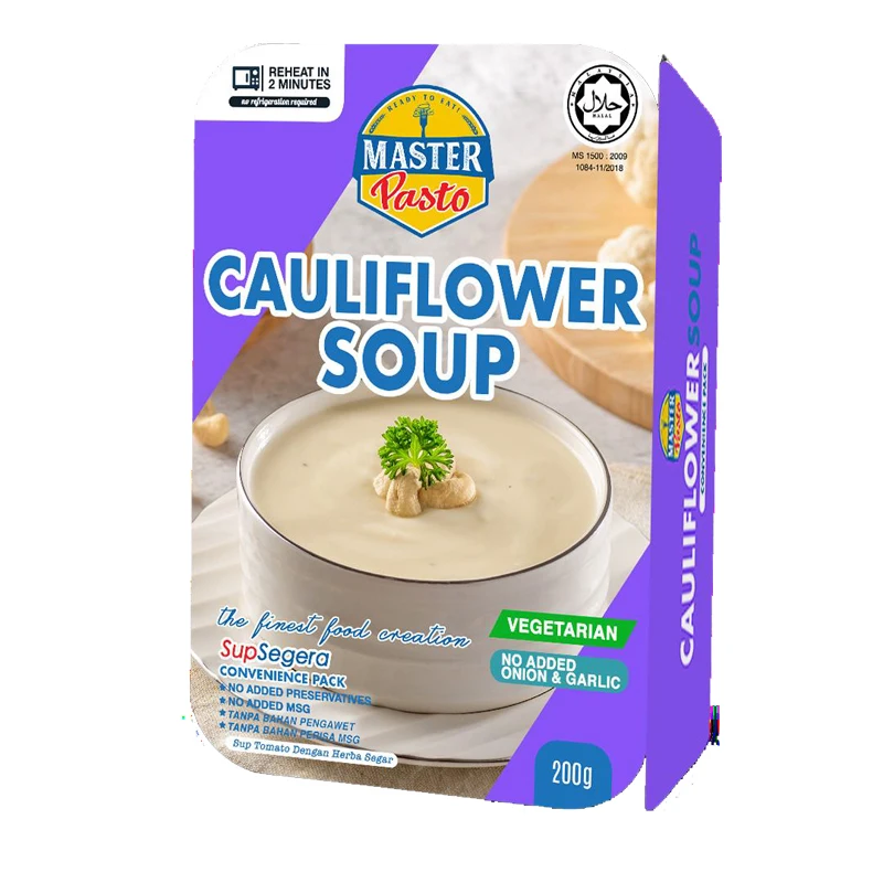 Master Pasto 3-Minute Vegetarian Cauliflower Soup Instant Soup Ready-to ...