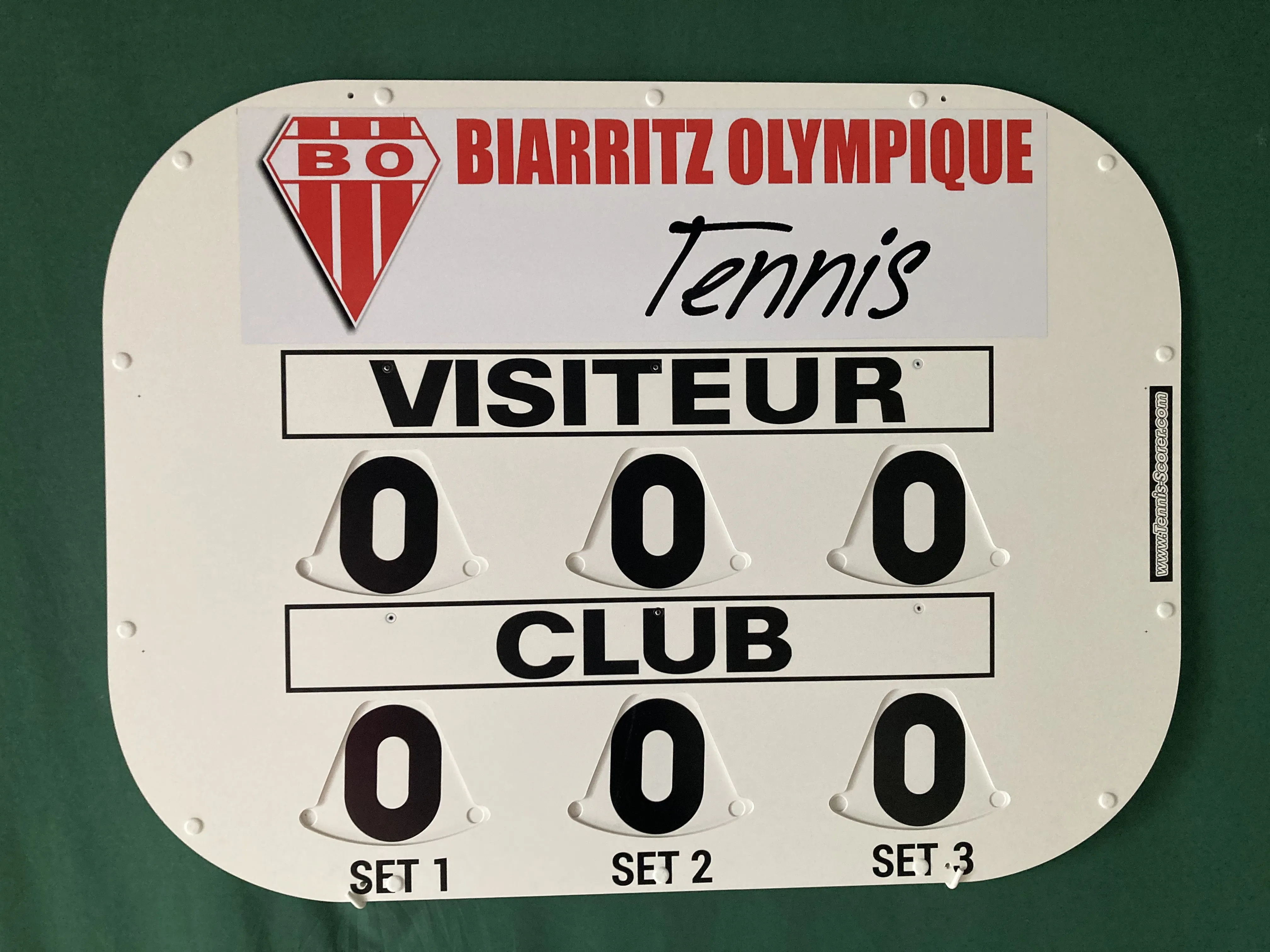 Manual Scoreboard Cliptec 80 X 60 Cm For Tennis Padel Basketball ...