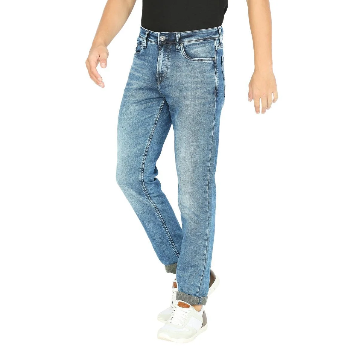 Oem Custom New Fashion Mens Biker Jeans Slim Fit Stretch Denim Pants ...