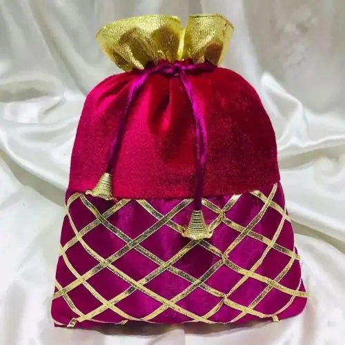 Drawstring Potli Bag 5 Different Colors Handcrafted Unique And Stylish ...