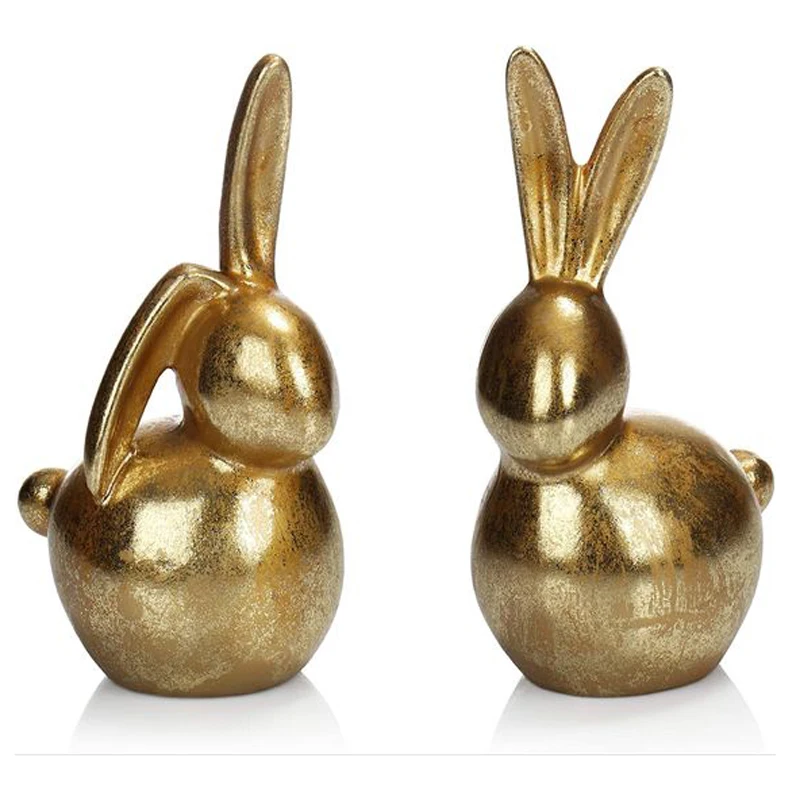 Unique Kraft Attractive Design A Pair Of Rabbit Aluminium Silver Colour ...