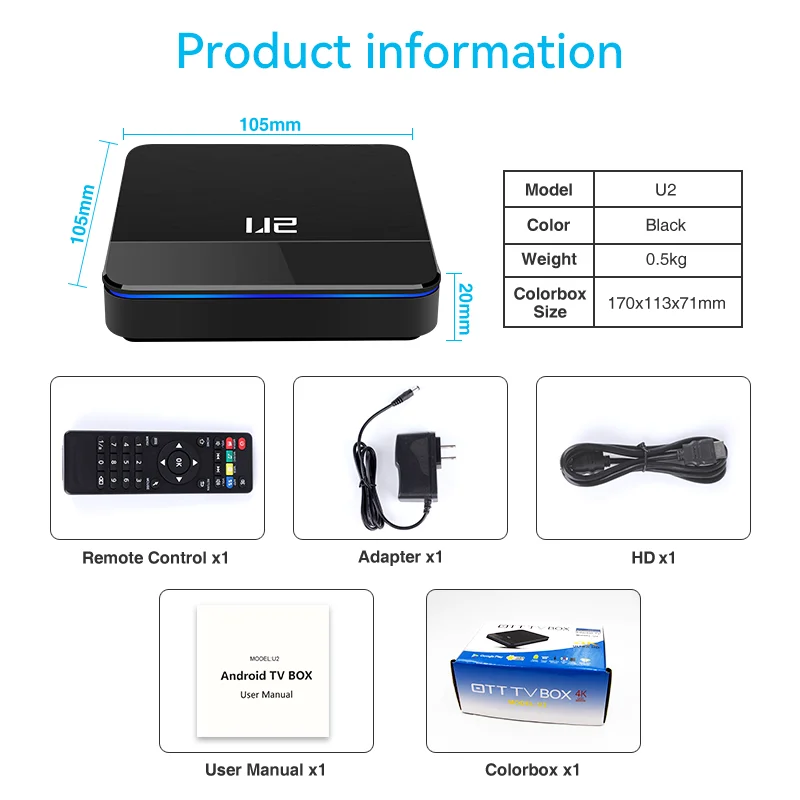 Smart Android Tv Box 4k Amlogic S905x3 Android 9.1ddr4 2gb 16gb 4gb ...