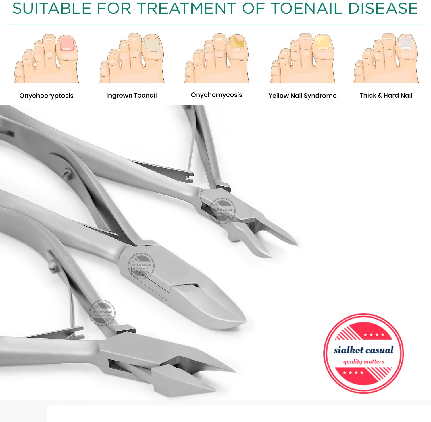 Double Spring Toe Nail Nipper Cutter Cuticle Nipper Double Ended Blacks ...