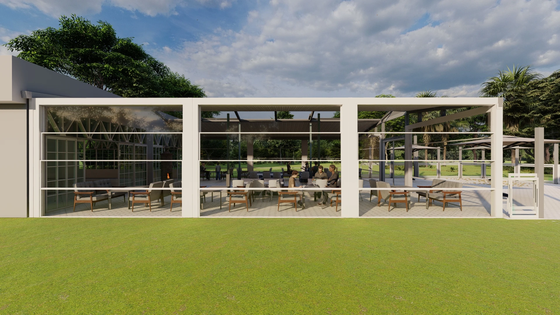 Motorized Vertical Sliding Guillotine Window For Glass Balconies - Buy ...