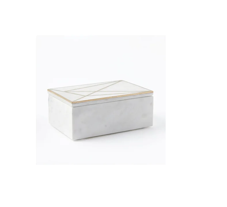 High On Demand Marble Decorative Jewelry Storage Box For Storage Rings ...