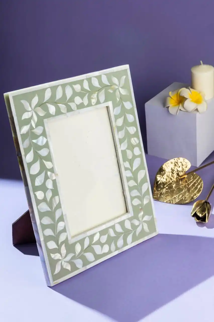 Bone Inlay Resin Inlay Photo Frame Top Design Wall Decoration Mother Of ...