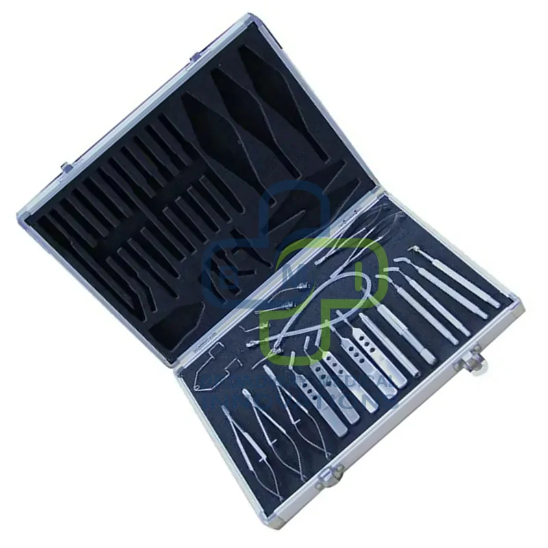 Eye Surgery Surgical Instruments Set 21 Pieces Ophthalmic For Cataract ...