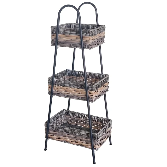 Three-tier Shelf,Made Of Super Durable Plastic Cord Material,Suitable ...