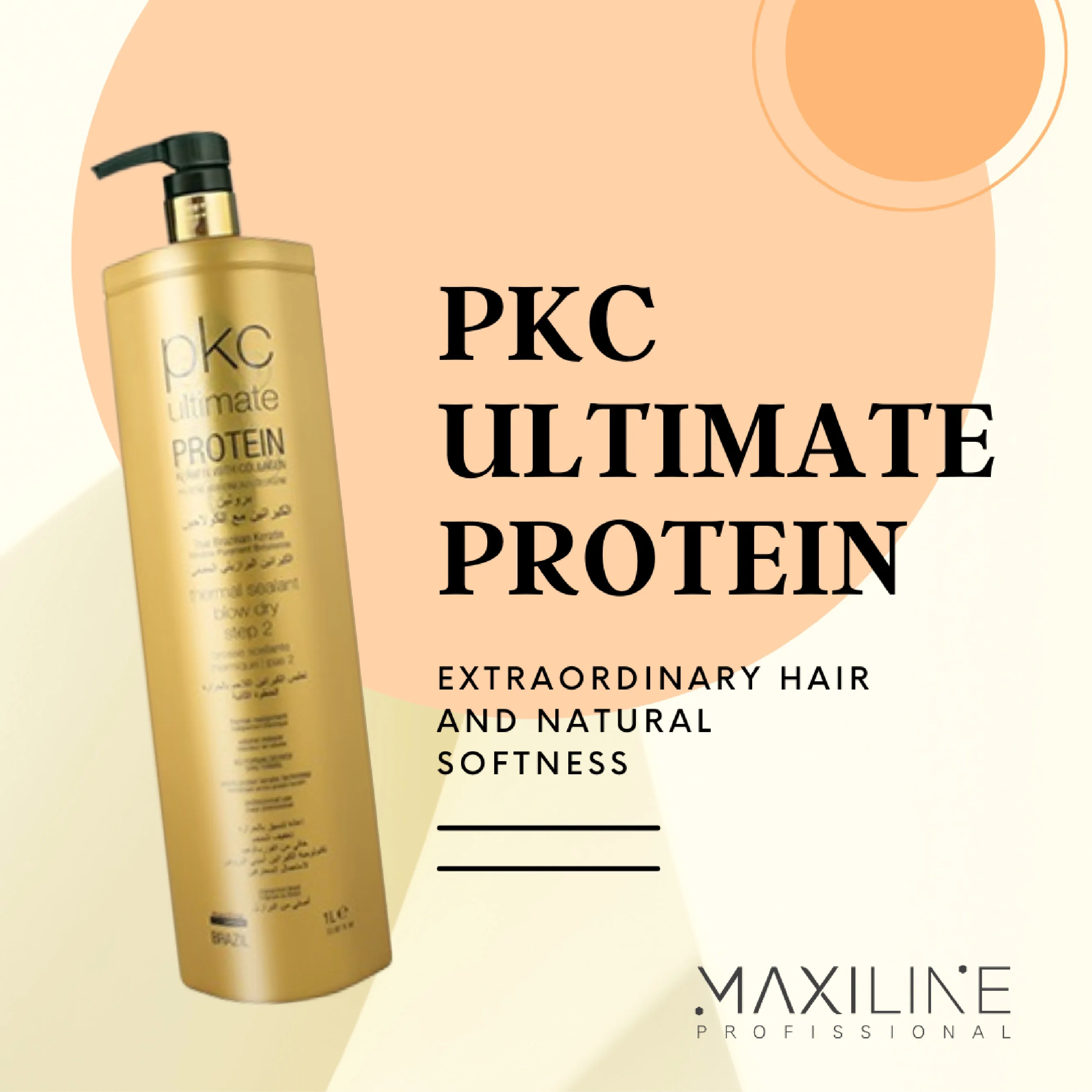 Maxiline Professional Pkc Ultimate Protein Thermal Sealant Brazilian ...