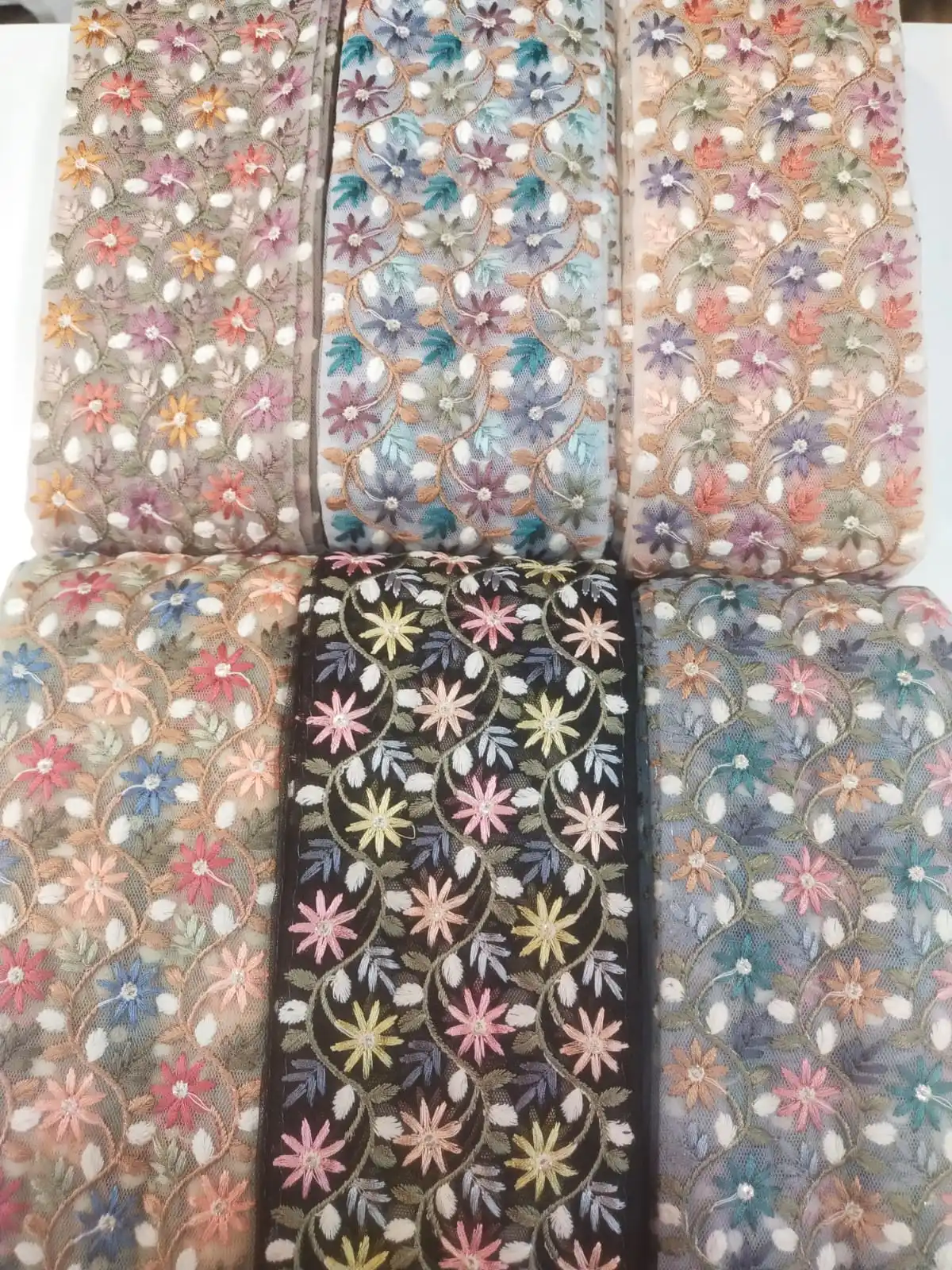 2023 Cheerslife Fashion Net Tulle Lace Fabric With 3d Vivid Vintage ...