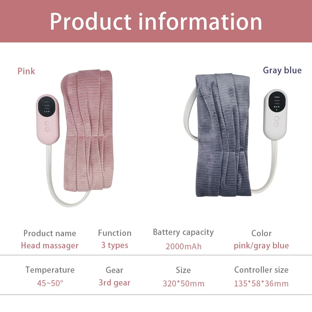Portable Relief Headache Massage Rechargeable Air Compression Electric ...