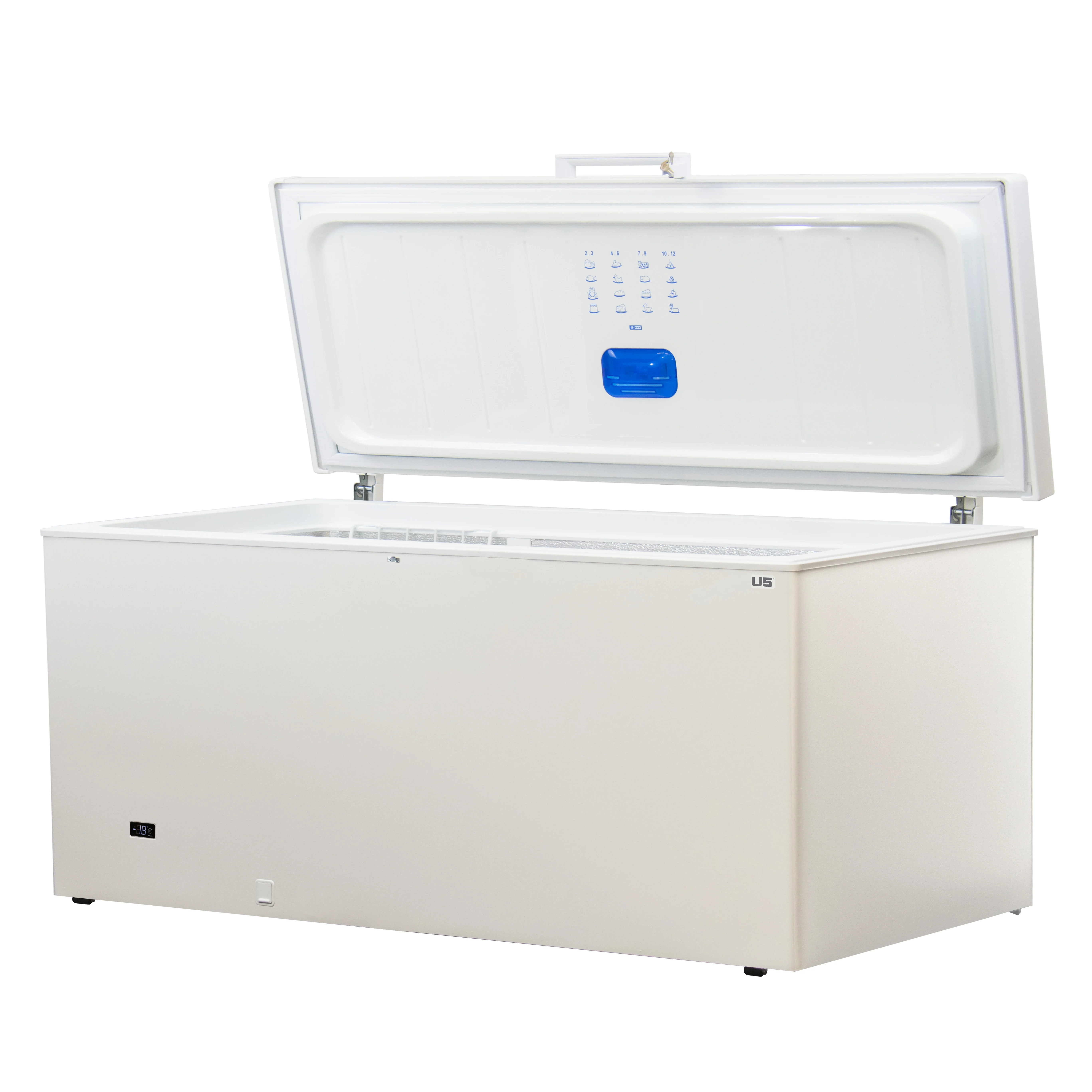 Horizontal Chest Freezer Sturdy Chf 500 Bulk Size Solid Hinged Lid ...
