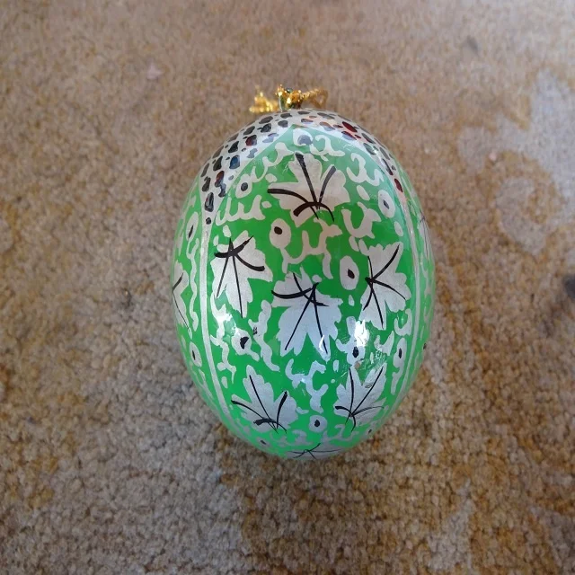 Kashmir Paper Mache Christmas Ball Handmade Hand Painted In Srinagar ...