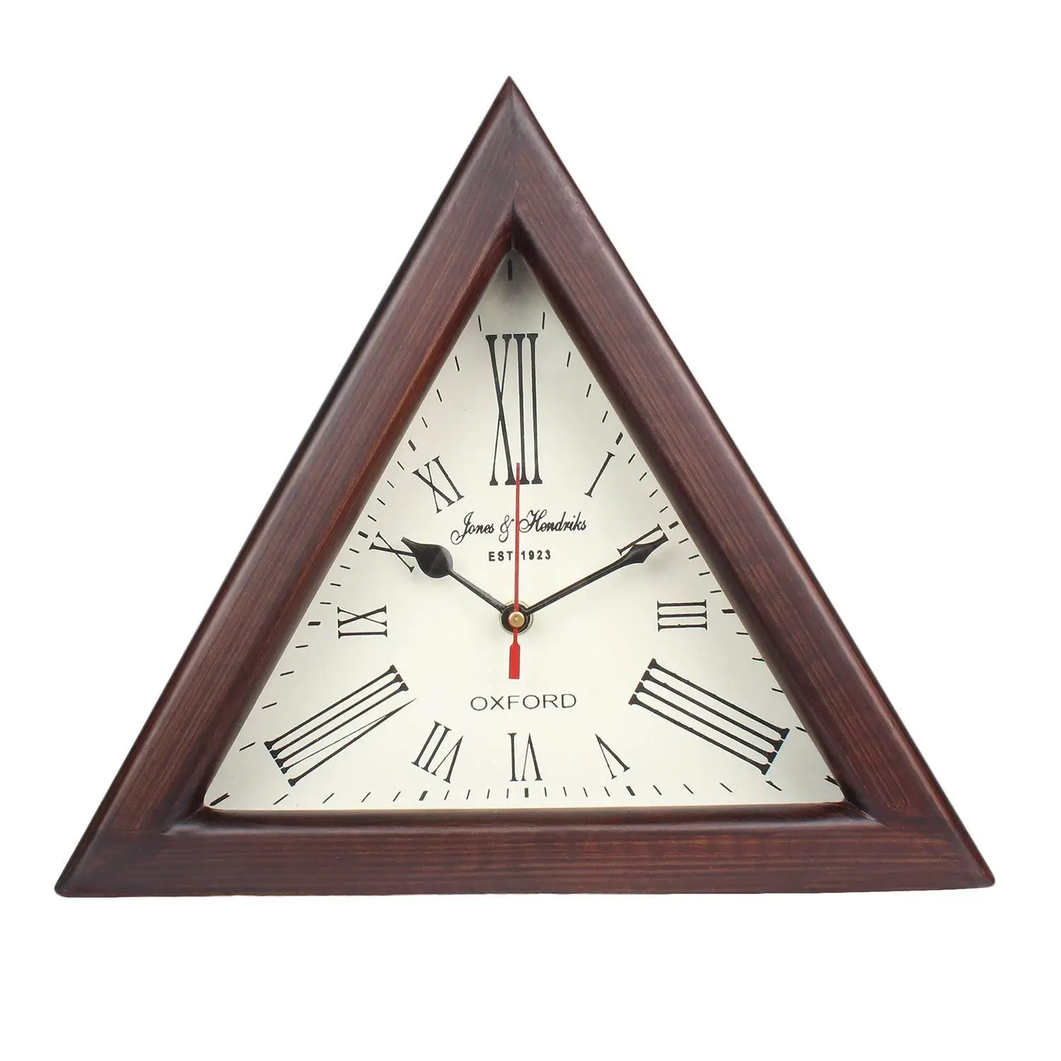 Handmade Triangle Pyramid Shape Wooden Clock With Shiny Polishing ...