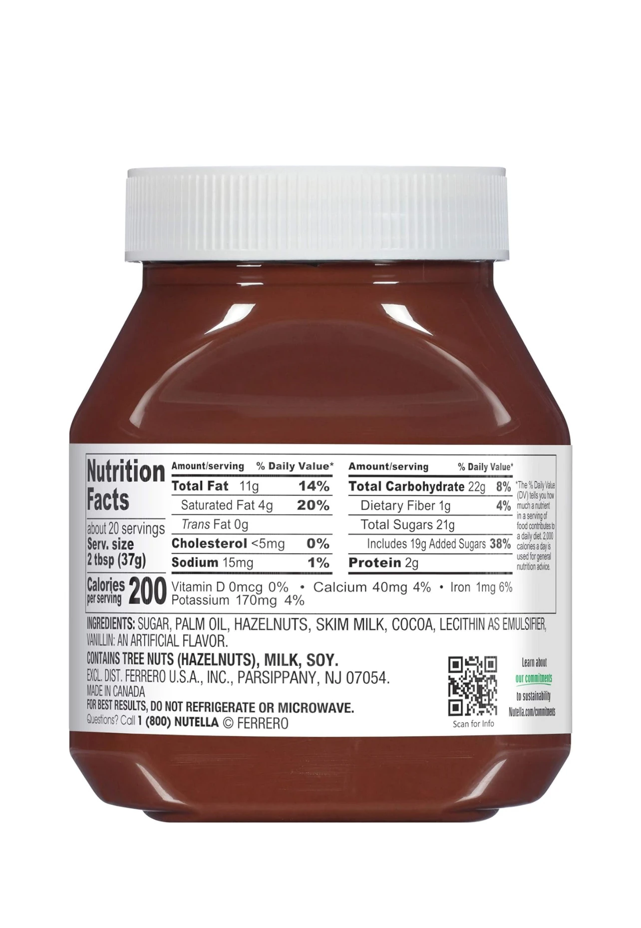 Nutella Chocolate Hazelnut Spread - Perfect for Any Dessert