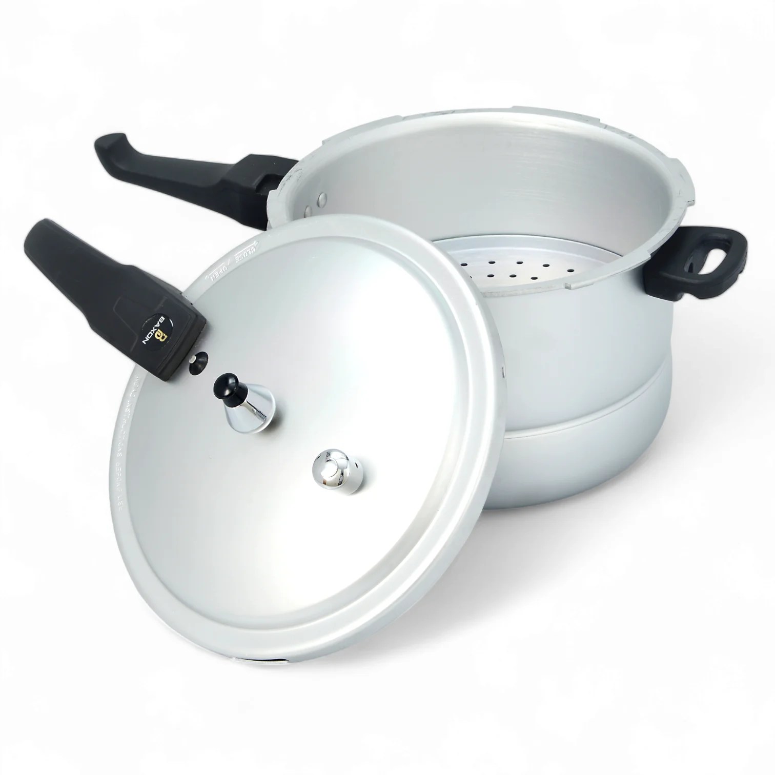 Aluminum Pressure Cooker+ Steamer 7 Litres Premium Quality Factory ...