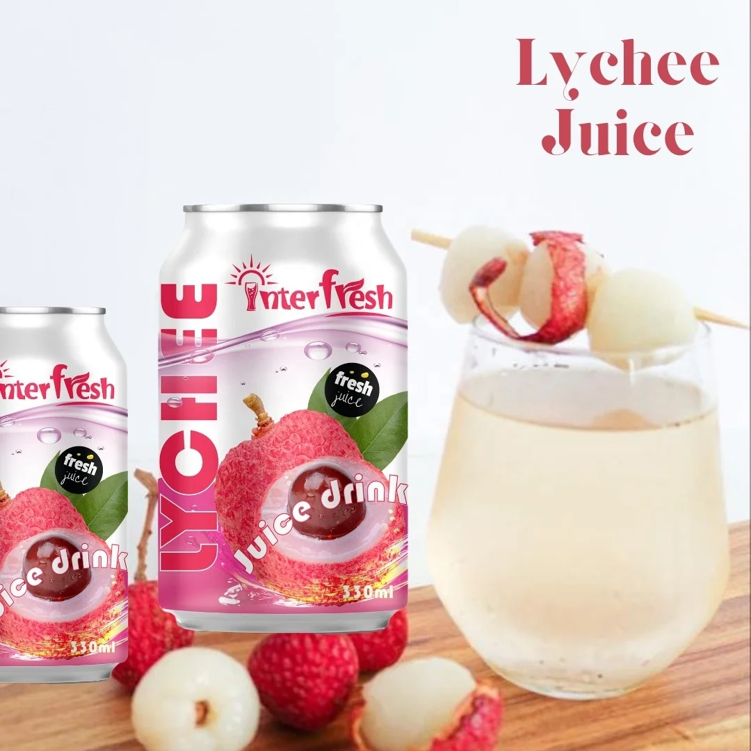 Lychee Tropical Fruit Juice Drink 330ml Canned Wholesale Price Fresh ...