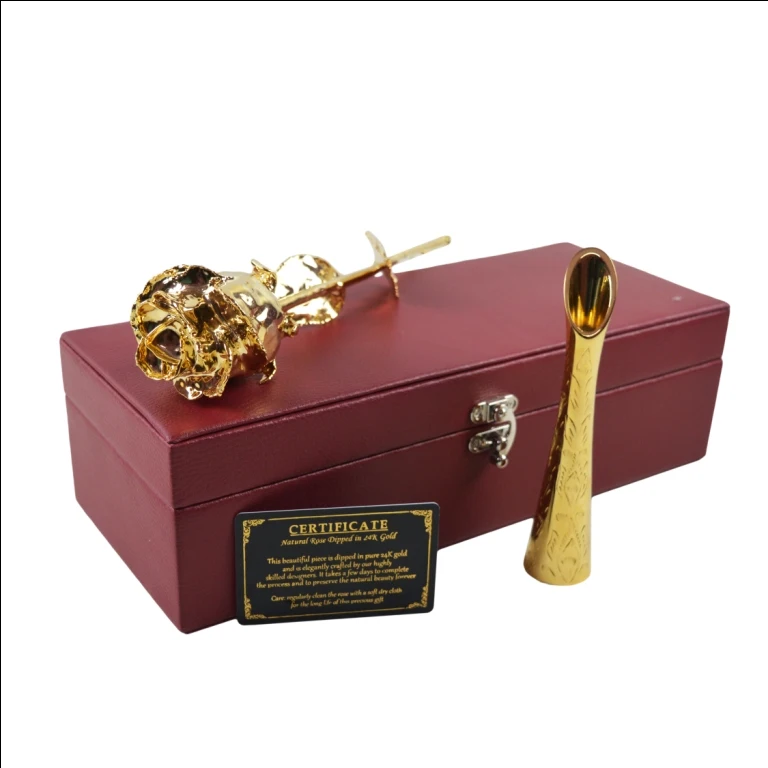 Personalized Gift 24k Gold Plated Rose Eternal Roses Beautiful 24k Gold ...