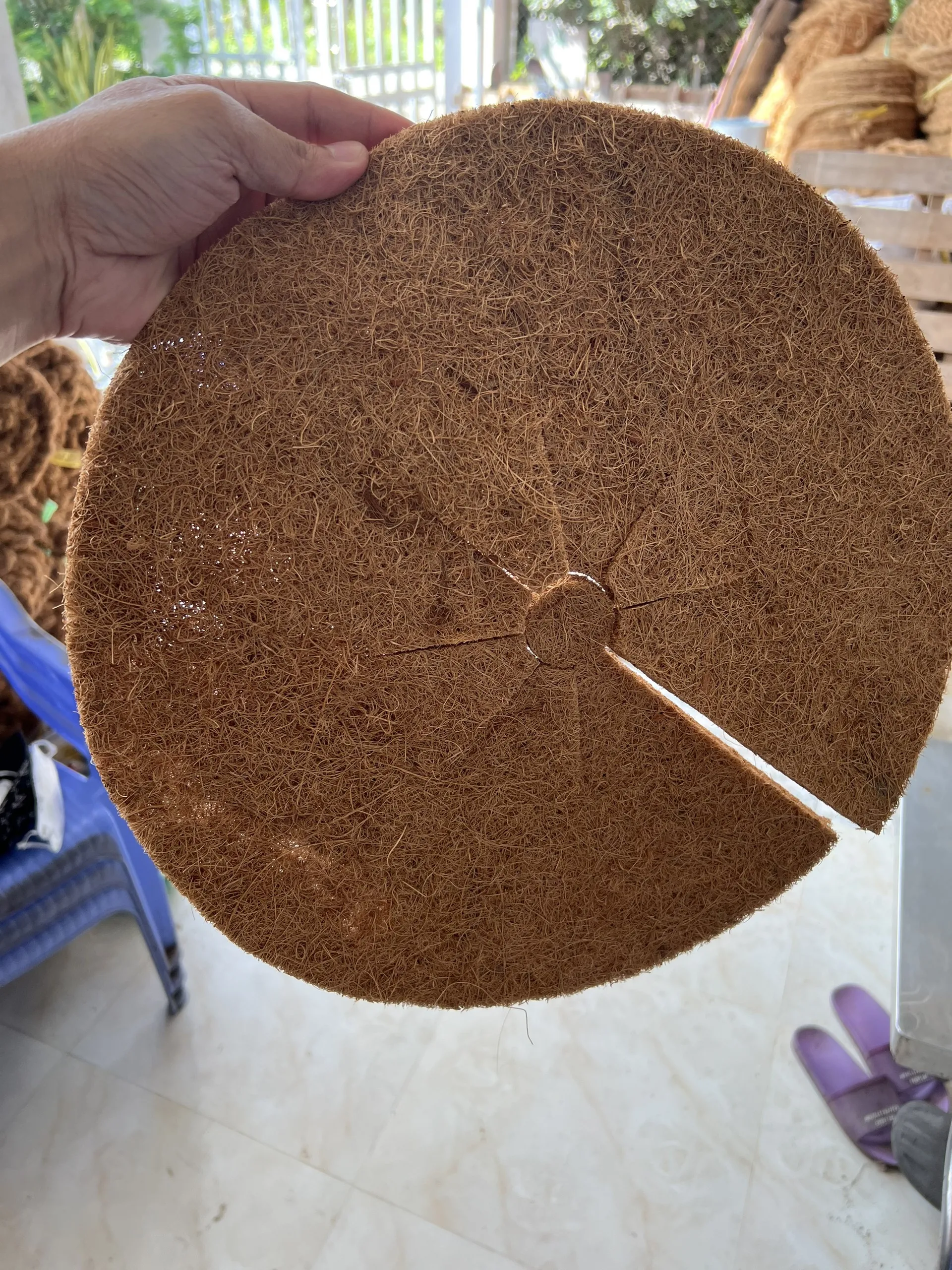 Coconut Palm Fibers Mulch Ring Tree Protector Mat Discount for First ...