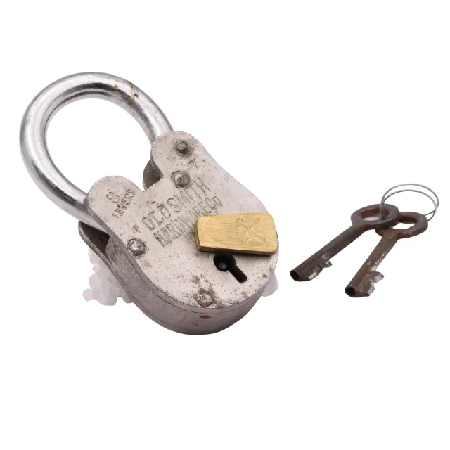 Iron Lock Old Fashion Antique Lock and Key Cast Iron Lock