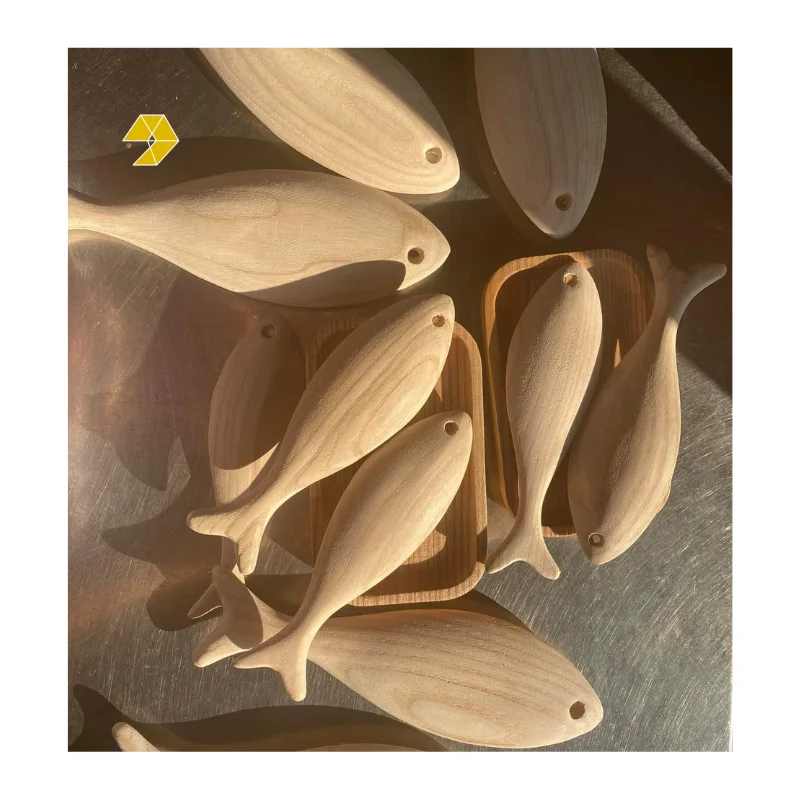 Wood Fish Decor With Hole - Colorful Wooden Fish Decoration Products ...