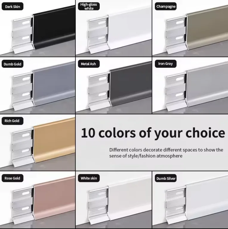 Aluminum Alloy L-shaped Edge Wrapped External Corner Decorative Strip ...