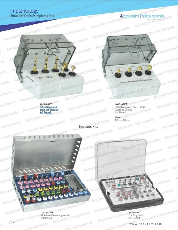 Lateral Approach Sinus Lift Drills Kit - Dental Implant Tools