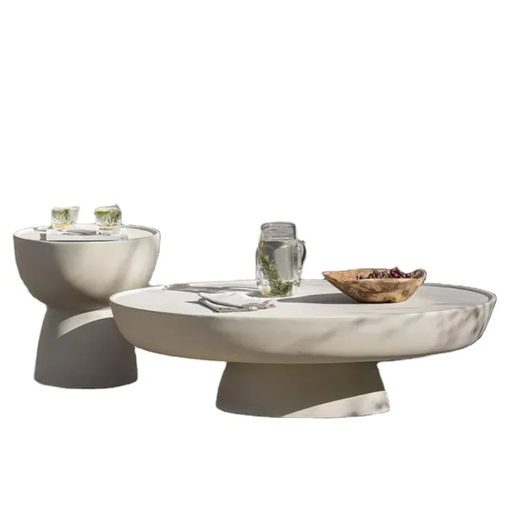 Luxury Modern Round Marble Coffee Table Nordic Lift Top Lobby Oval ...