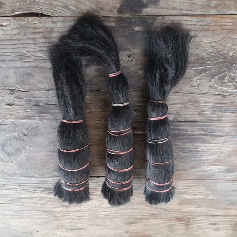 High Selling Natural Black Cow and Buffalo Tail Hair for Brush Making