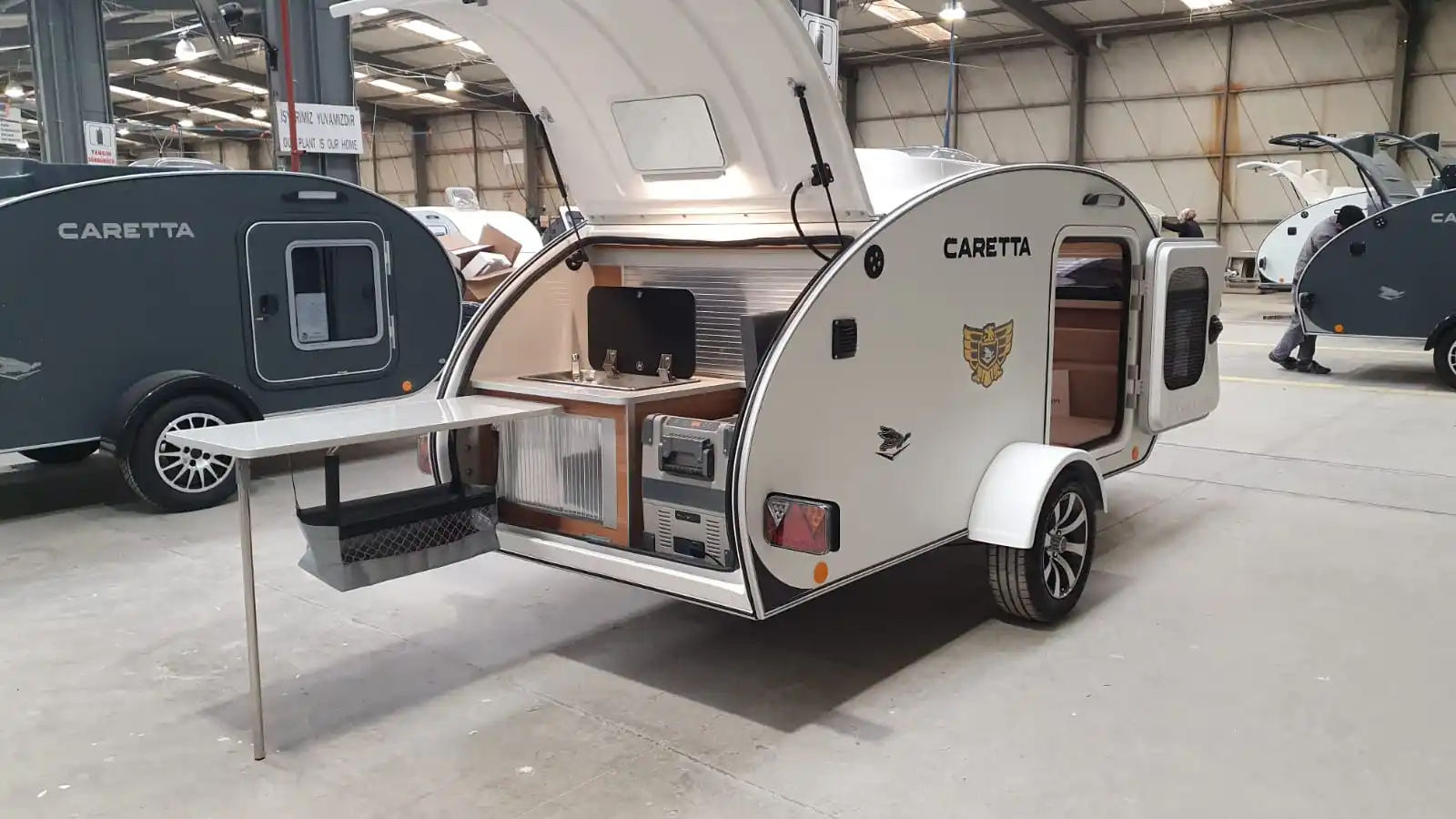 Caretta 1500 Teardrop Trailers Camper Caravan Rot Spezial Farbe Eu ...