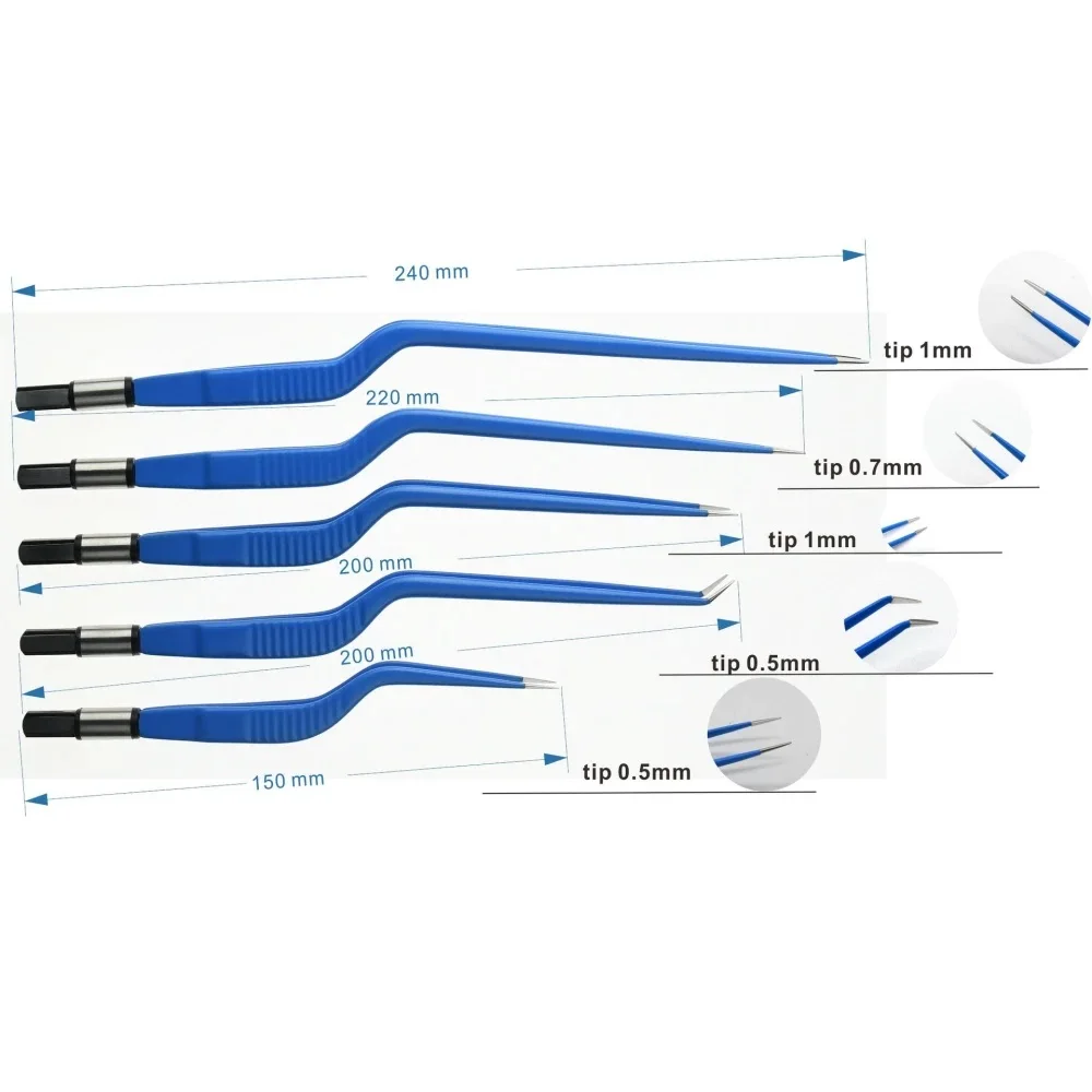 Medical Reusable Bipolar Forceps Bipolar Electrocoagulation Tweezers ...