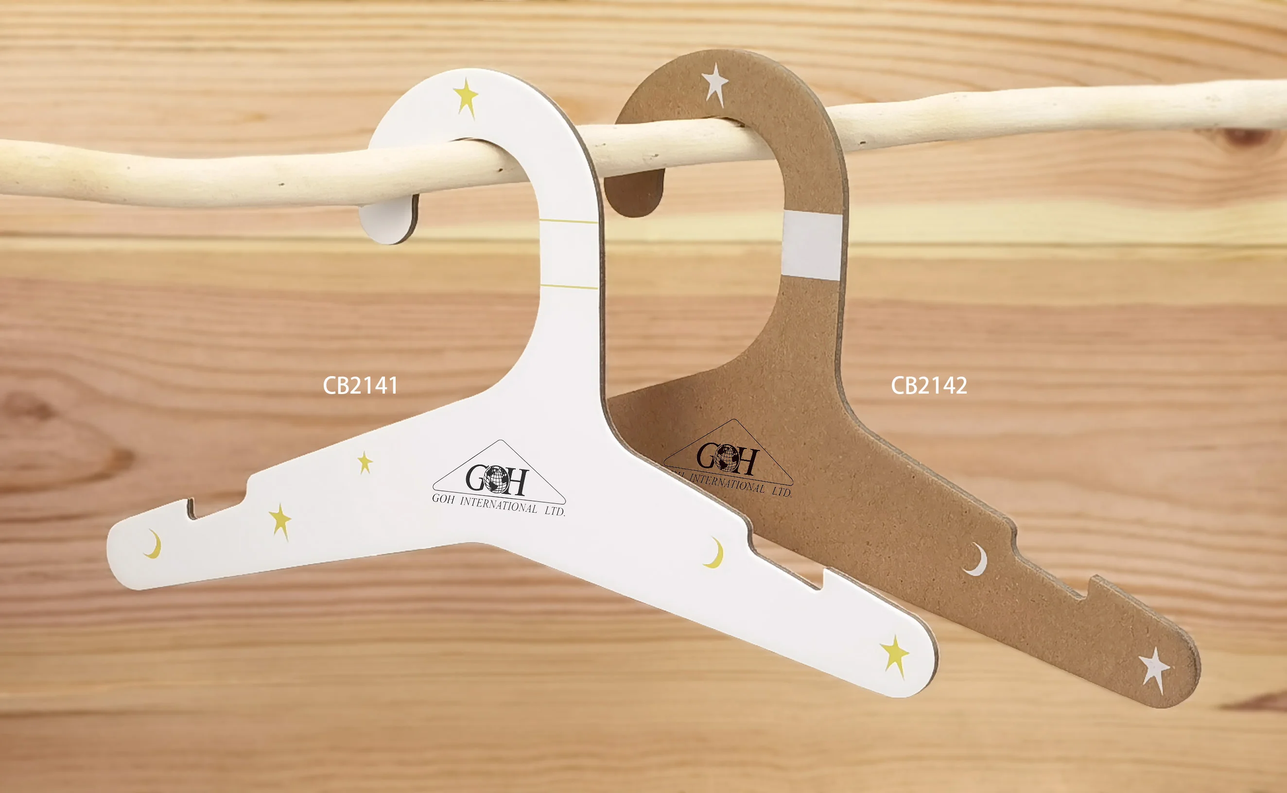 Customized Recycled Cardboard Hanger Printed Paper Outerwear Hangers ...