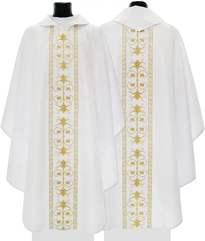 High Quality Church Pulpit Bishop Clergy Choir Robes with Latin Cross ...