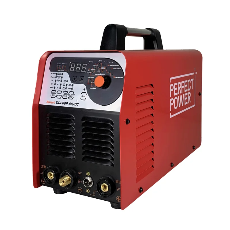 Tig- 200p Igbt Inverter Tig Ac / Dc Welding Machine With Mma Function Pulsed Function Stainless ...