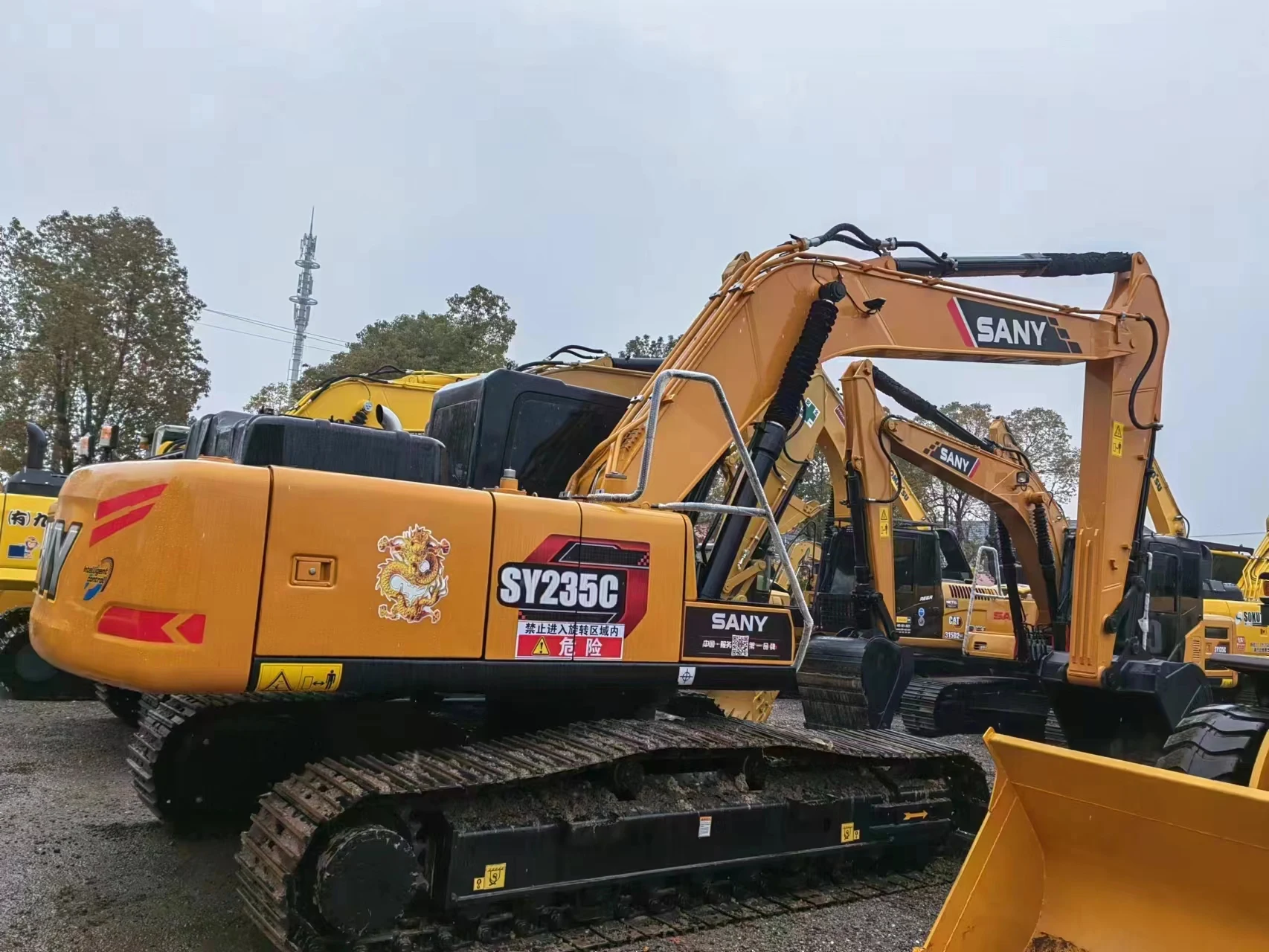 Used Safe And Reliable Hydraulic Excavator Sany Sy235c Crawler ...