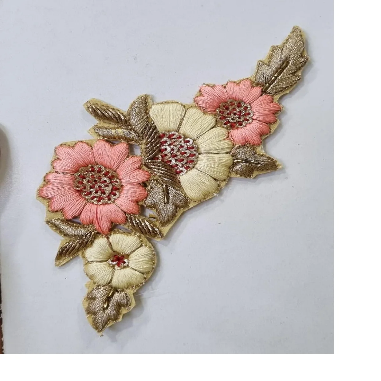 Custom Made Embroidered Patches With Multi Colour Florals Design ...