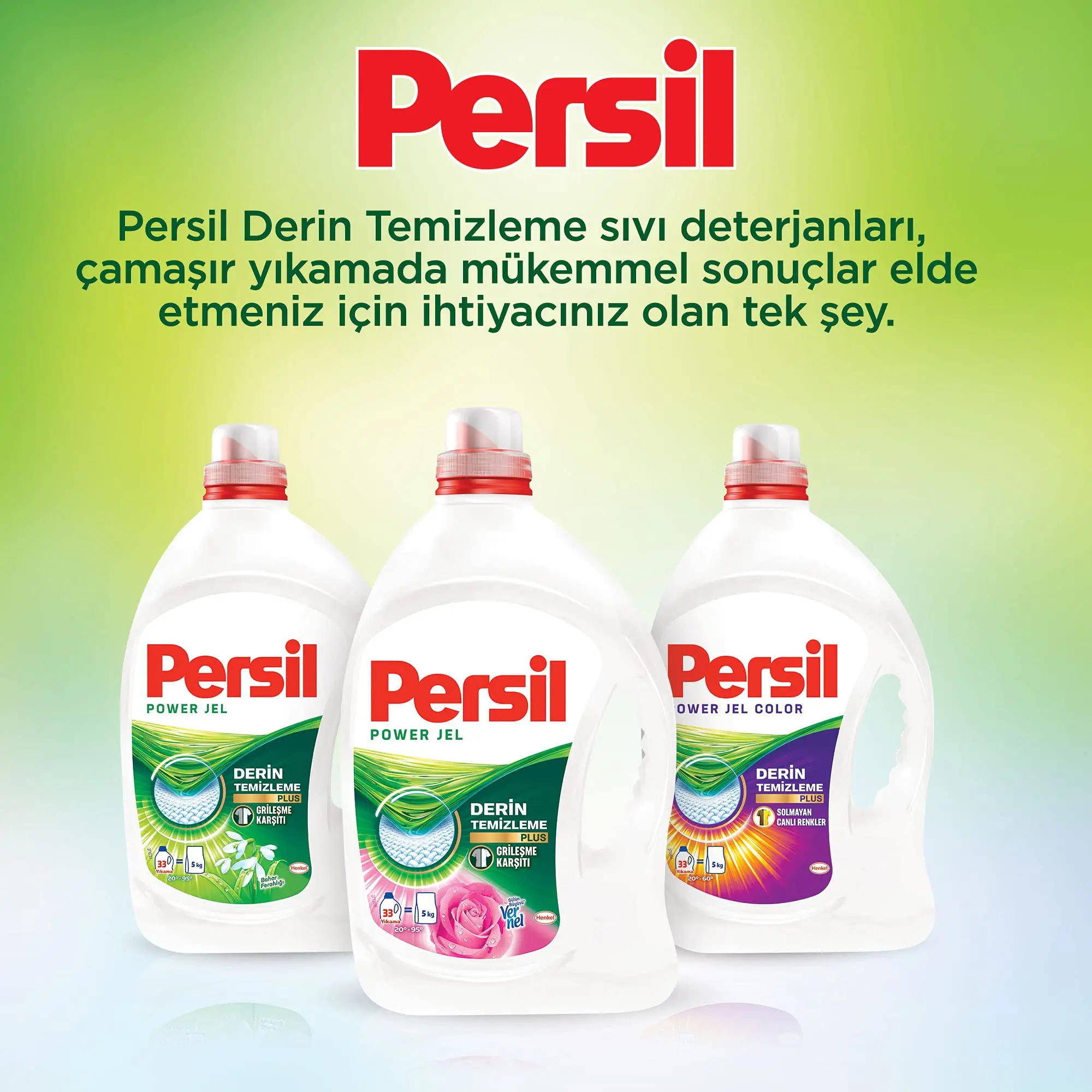 3 Different Kinds of Laundry Detergent Gel from Turkey