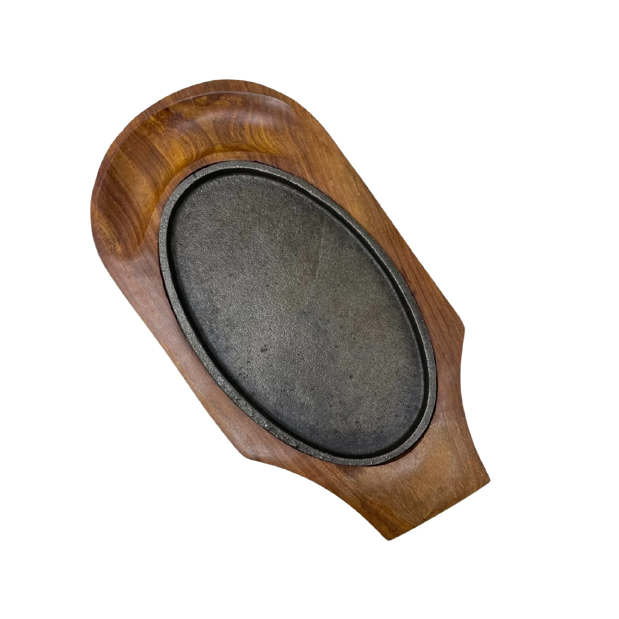 Black Cast Iron Oval Dinner Plates For Fish Dishes Oval Plates Hand ...