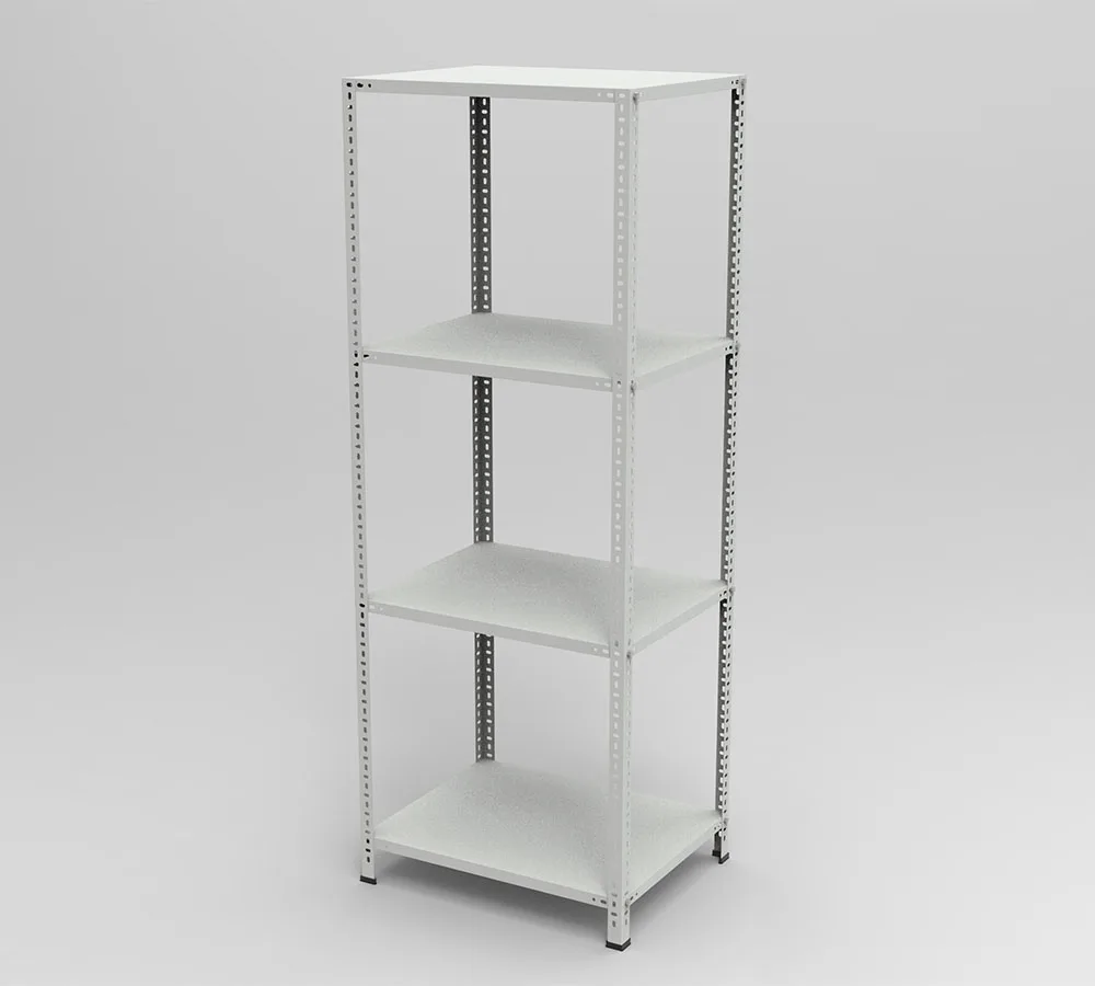 Warehouse Store Home Garage Stacking Boltless Metal Shelves 4 Tier ...