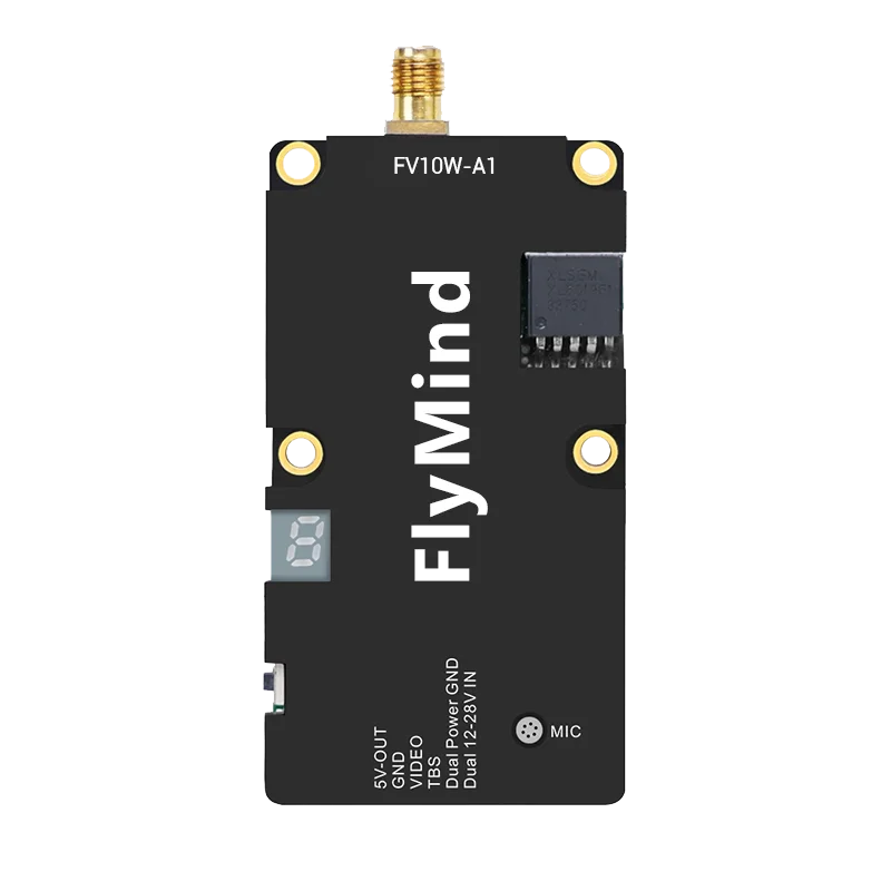 Flymind FV10W-A1 5.8GHz VTX 10W 80CH Transmitter for FPV Racing Drones Stable Signal Machine ...