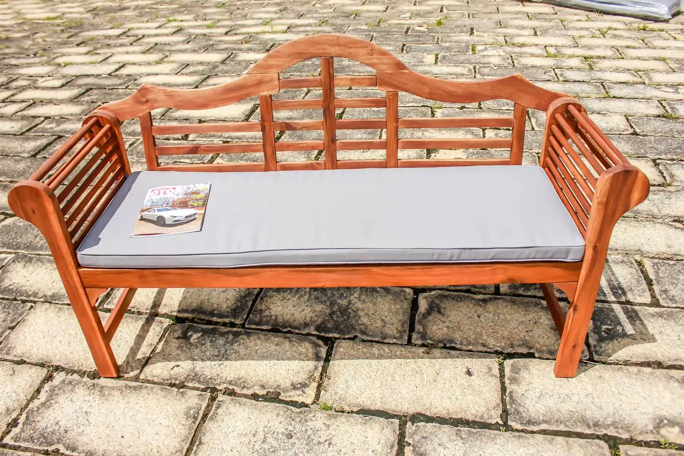 3-seater Outdoor Wooden Long Bench For Hotels Gardens Living Rooms ...