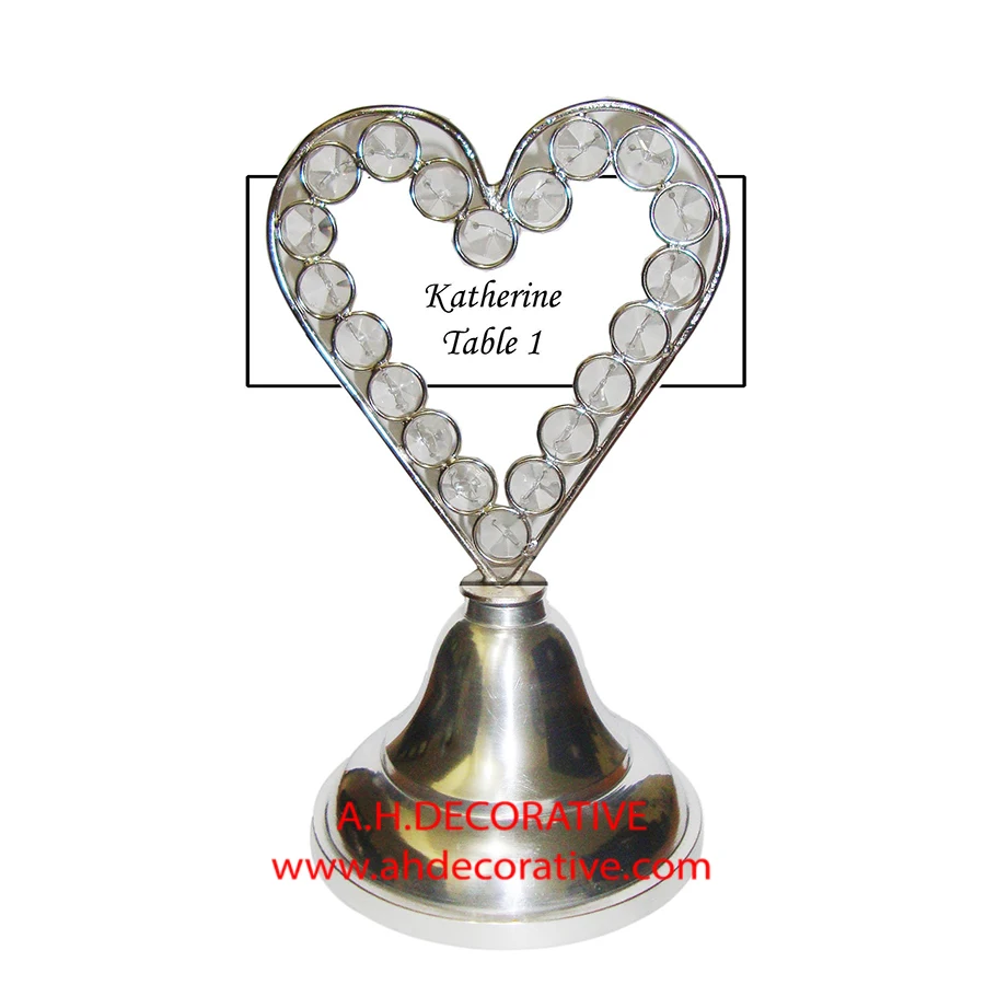 Star Shape Unique Design Crystal Table Name Card Holder for Wedding ...
